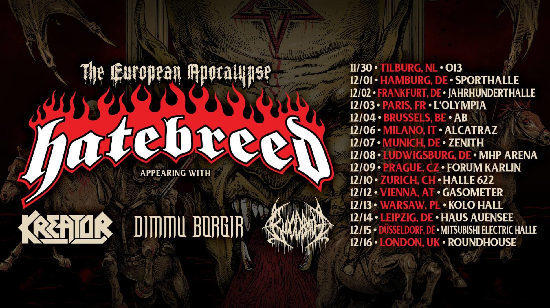 Hatebreed - Tour zum 25. Jubiläum? - Konzert- und Musiknews ...
