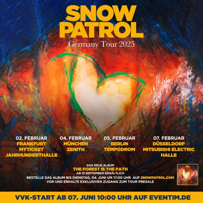 Snow Patrol - 2025 zurück in Deutschland! - Concertvisions